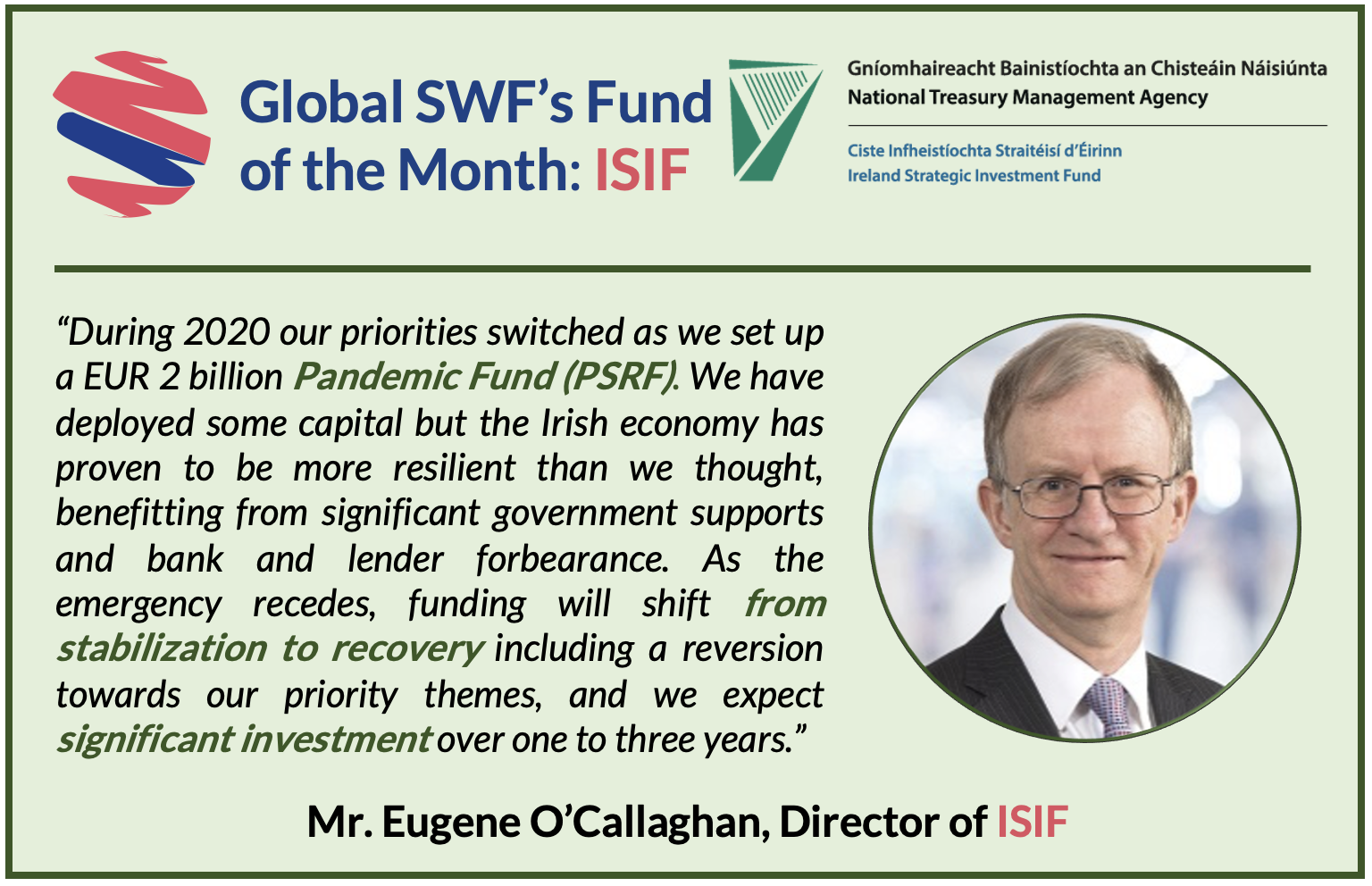 Fund of the Month (Oct'20): Ireland Strategic Investment Fund (ISIF ...