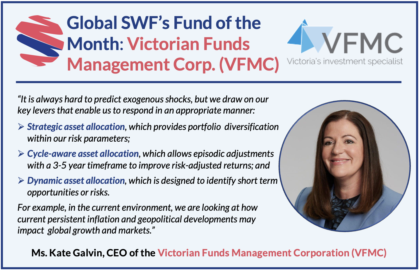 Fund of the Month (May'22): Victorian Funds Management Corporation ...